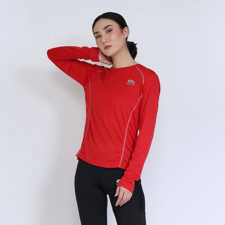 Jual MANIAK Baju Olahraga Sport Wanita Lengan Panjang Atasan Kaos Running Lari Gym Senam Zumba ...