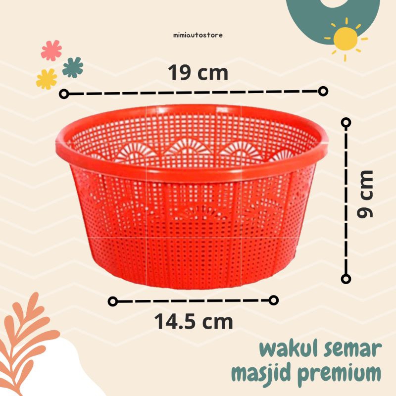 Jual [WAKUL MASJID] 100 PCS WAKUL BULAT MASJID TEBAL / BESEK CETING ...