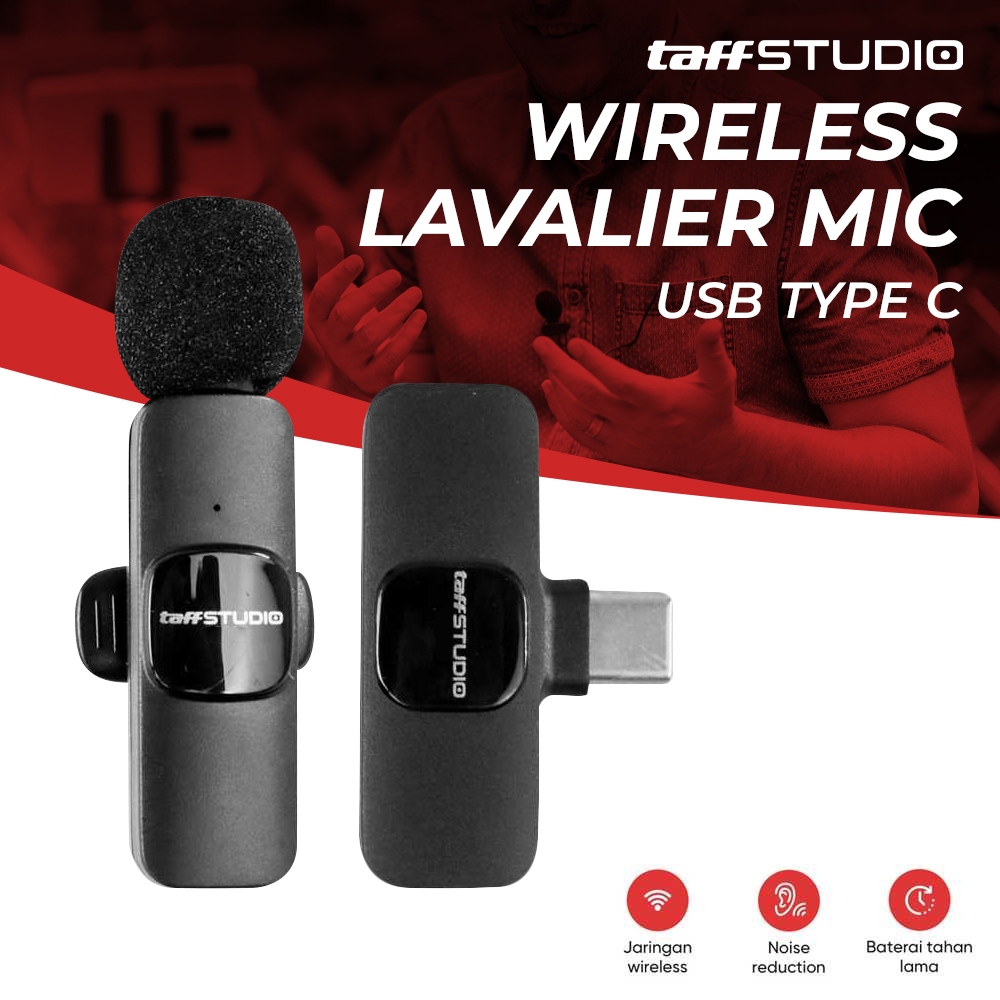 Jual Mic Wireless Lavalier Lapel Portable Microphone USB Type C - ODR08 ...