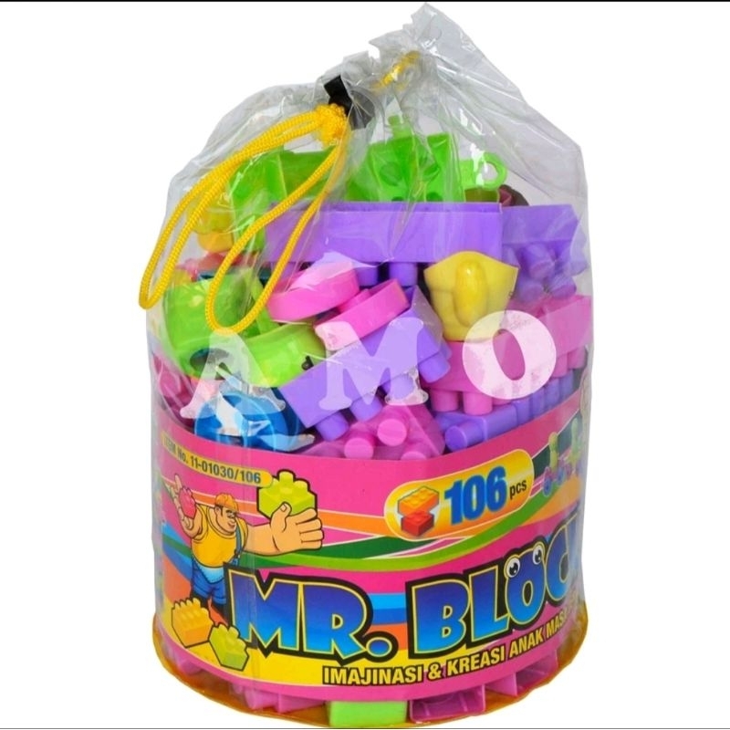 Jual MAINAN KREATIF BLOK ISI 106PC MAINAN LEGO BONGKAR PASANG ISI ...