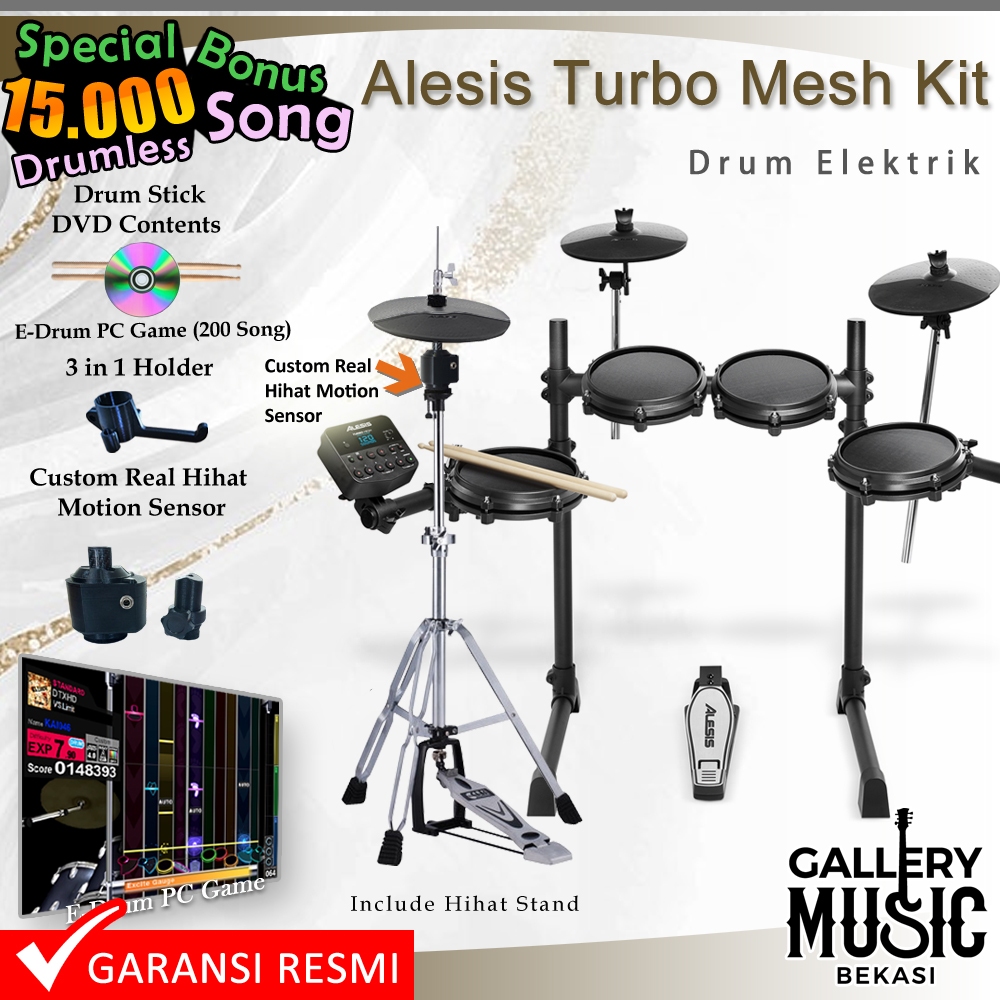 Jual Alesis TURBO MESH KIT Electric Drum Set Original -Drum Elektrik Alesis | Shopee Indonesia