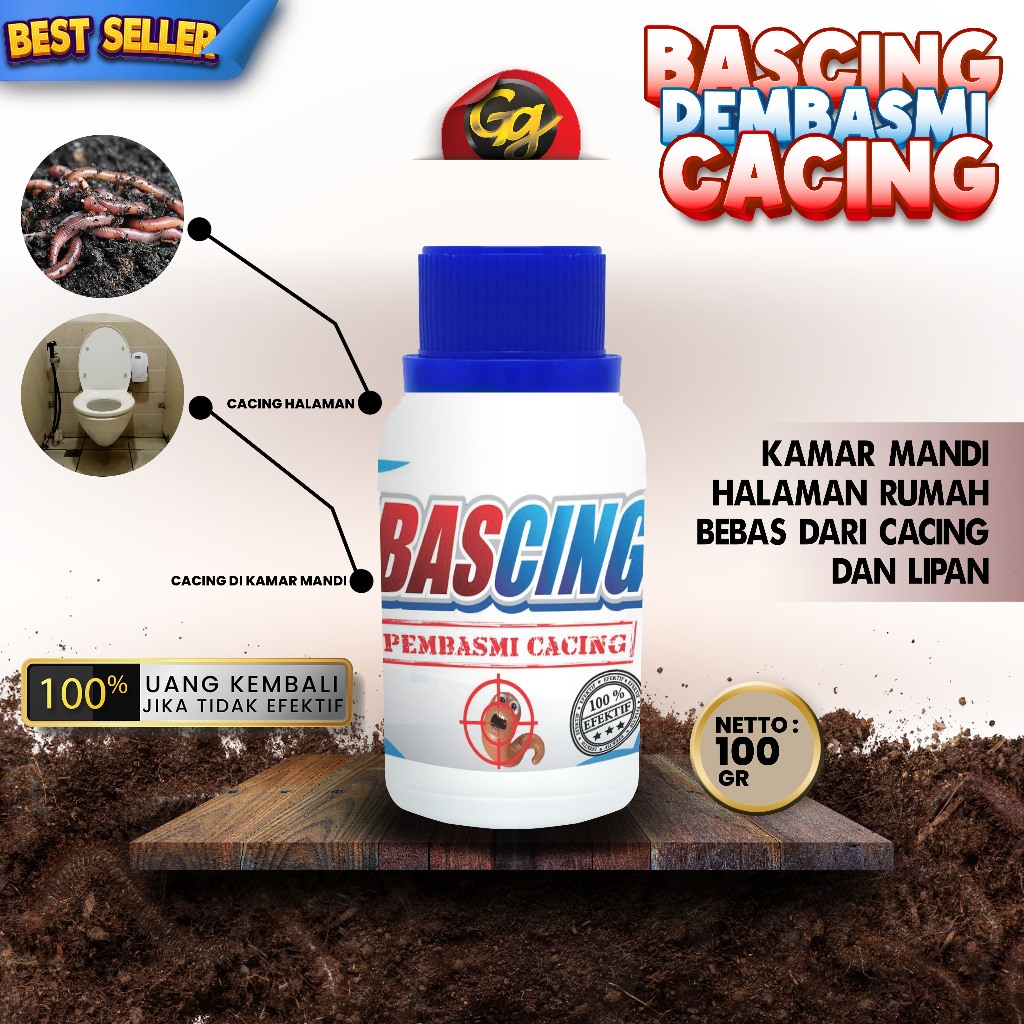 Jual BASCING-basmi cacing, lipan, kalajengking,kaki seribu, dan kamar ...