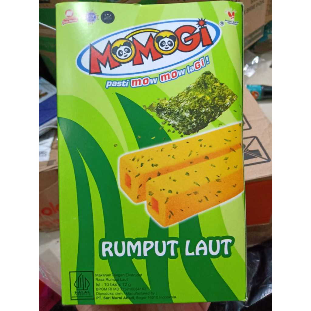 Jual NEW!! MOMOGI STICK RUMPUT LAUT SEAWEED ISI 10 SNACK ENAK MURAH ...