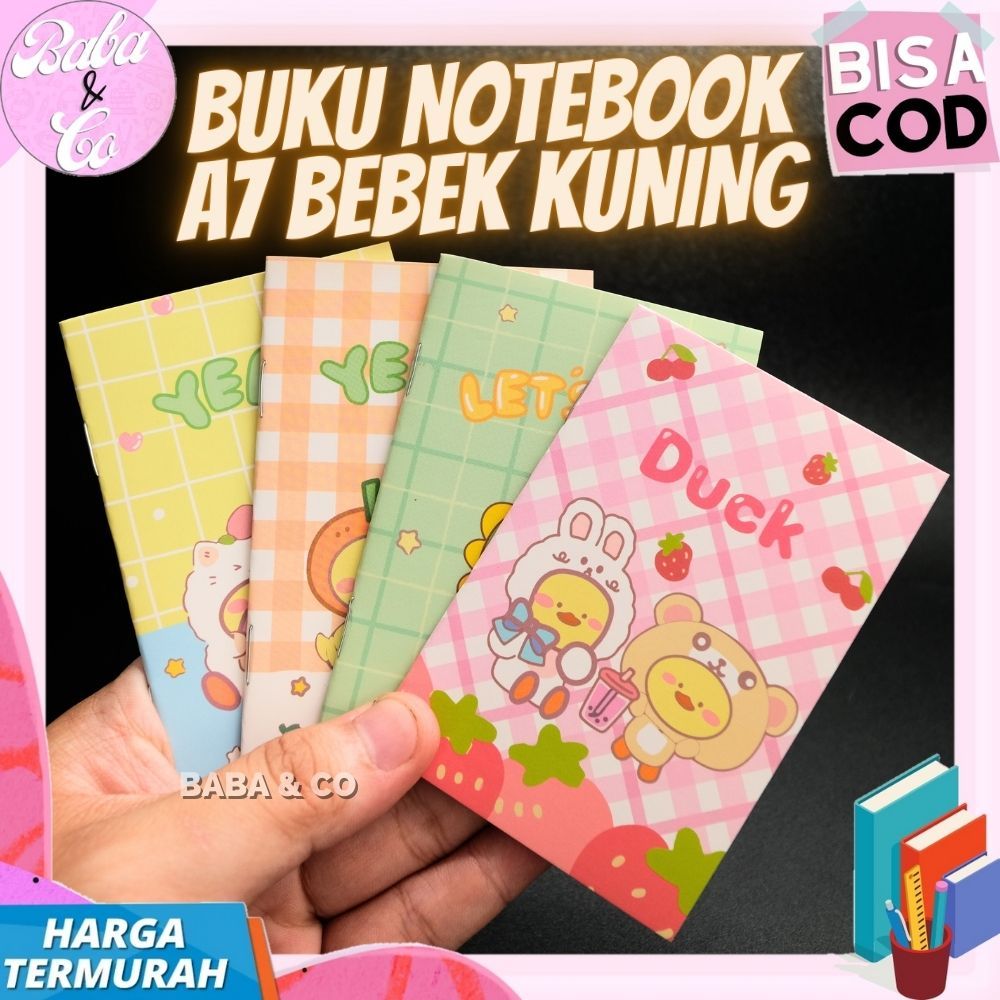 Jual BUKU NOTEBOOK A7 BEBEK KUNING HX-812 BK-1017 BUKU MINI MURAH LUCU ...