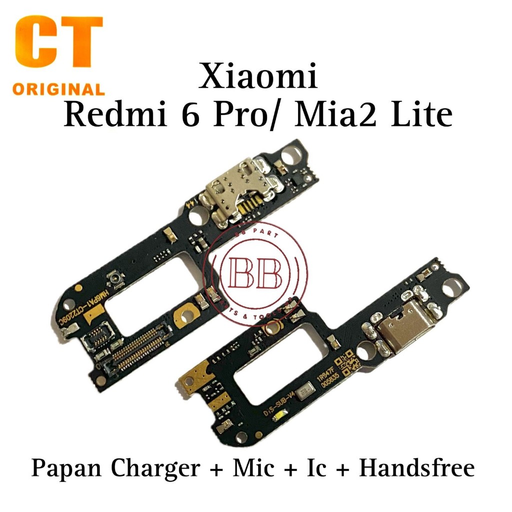 Jual Original CT Ada IC - Papan PCB Charger + Mic Xiaomi Redmi 6 Pro / Mi A2 Lite / M1805D1SG ...