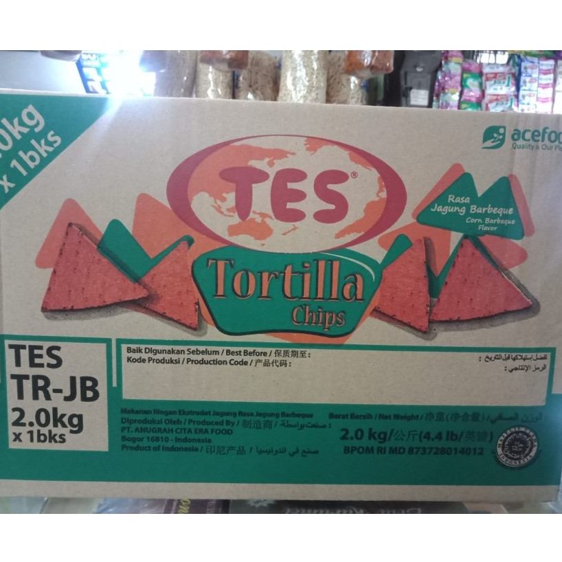 Jual Happy Tos Keripik Tortilla Balado dan Barbeque 1 dus 2 kg | Shopee ...