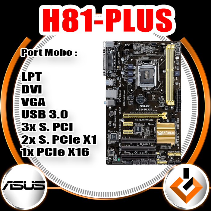 Jual Mainboard Intel LGA 1150 H81 ATX DDR3 | Shopee Indonesia