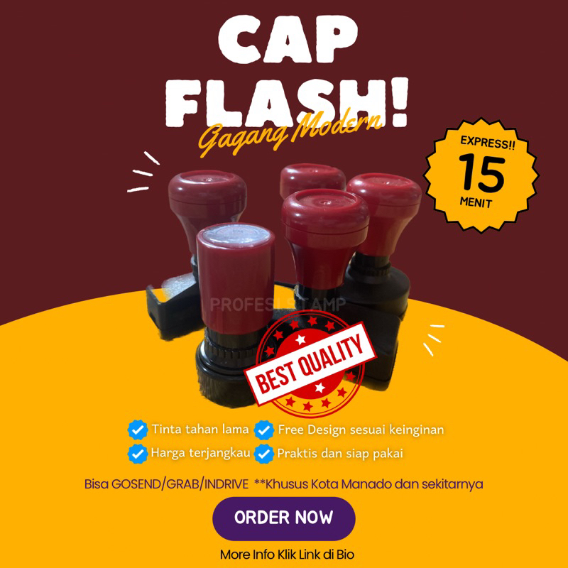 Jual CAP FLASH [BULAT & OVAL] GAGANG MODERN EXPRESS [15 MENIT SELESAI ...