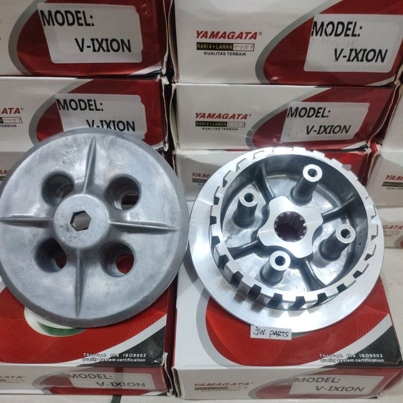 Jual dudukan kaki 4 + lawan kampas kopling 3C1 vixion old tromol Yamagata | Shopee Indonesia