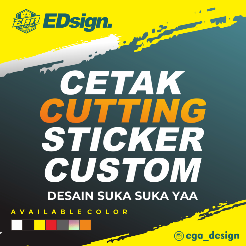 Jual CUTTING STICKER DAN PRINT STICKKER CUSTOM NAMA LOGO MERK KOMUNITAS ...