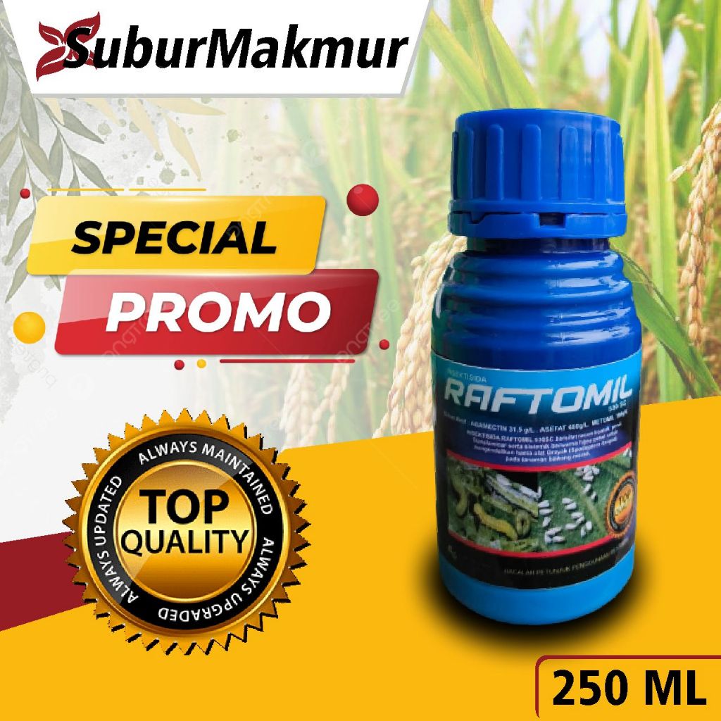 Jual INSEKTISIDA RAFTOMIL 530SC 250ML Bahan Aktif ABAMECTIN 31,5 g/l ...