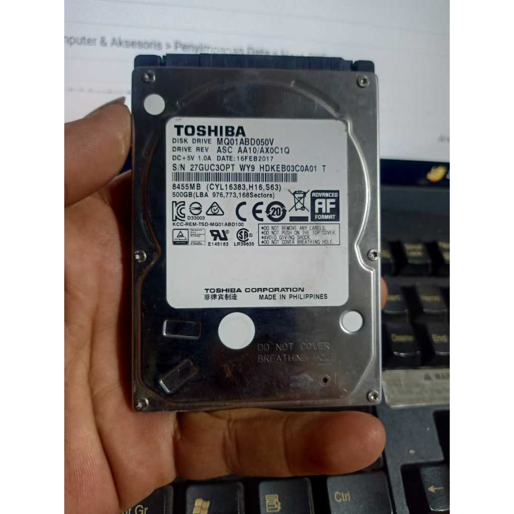 Jual Hardisk Laptop Toshiba 500GB | Shopee Indonesia