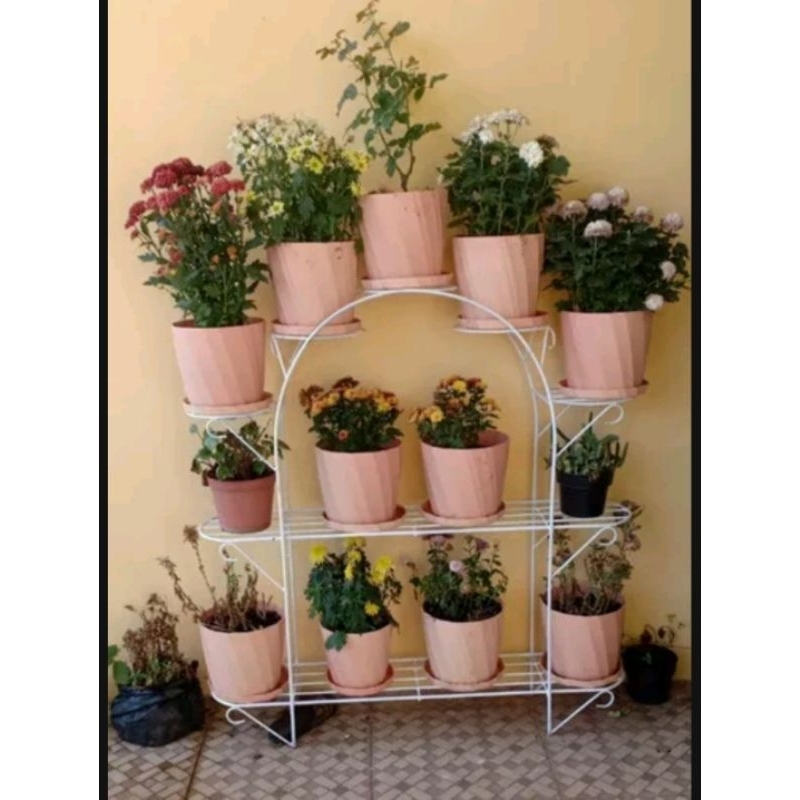 Jual rak pot bunga besi / rak pot tanaman/ rak pot bunga minimalis ...