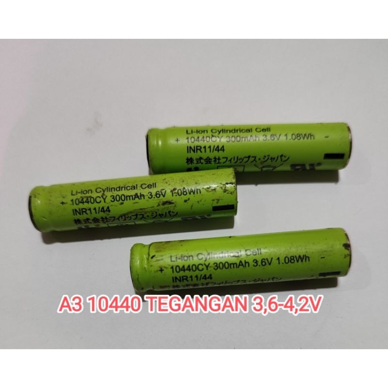 Jual BATERAI AAA 10440 TEGANGAN 3,6-4,2VOLT INR | Shopee Indonesia