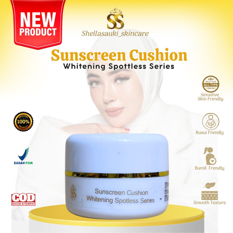 Jual (SUNCU)SUNSCREEN CUSHION WHITENING SPOTLESS SSSKIN | Shopee Indonesia