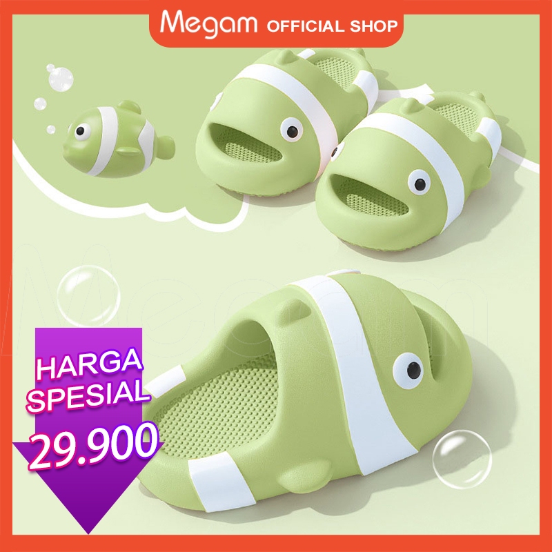 Jual Megam Sandal Anak Sandal Hiu Viral Unisex Anak Sendal karakter ...