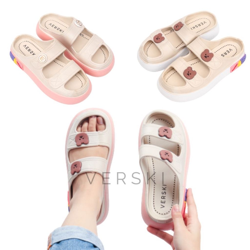 Jual VERSKI Velora Sandal Wanita Sendal Slop Wanita Slipper Rumah ...