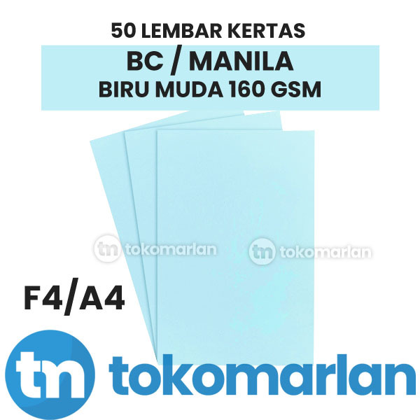 Jual Isi 50 Lembar Kertas BC TIK ( Brief Card ) / Manila 1 Pack Warna ...
