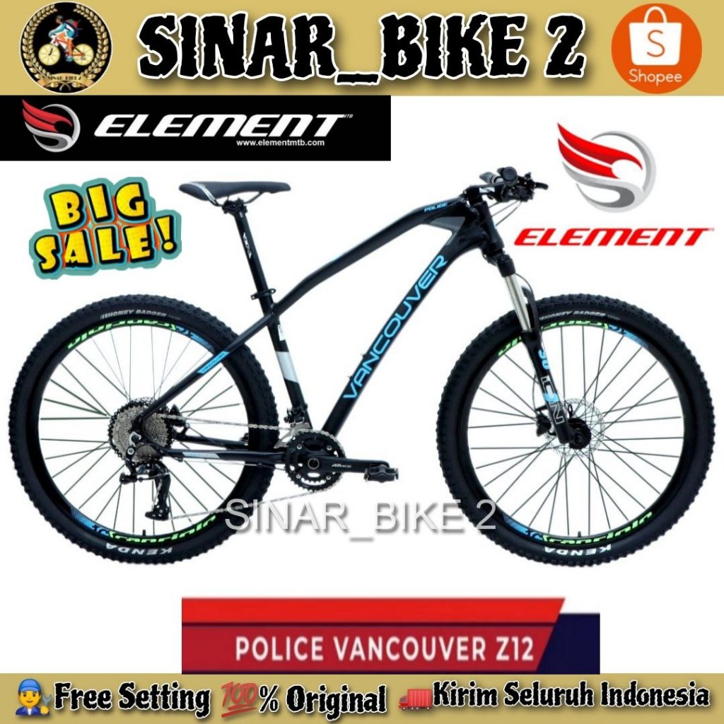 Jual Sepeda Gunung 27.5 MTB ELEMENT POLICE VANCOUVER Z12 24 Speed ...