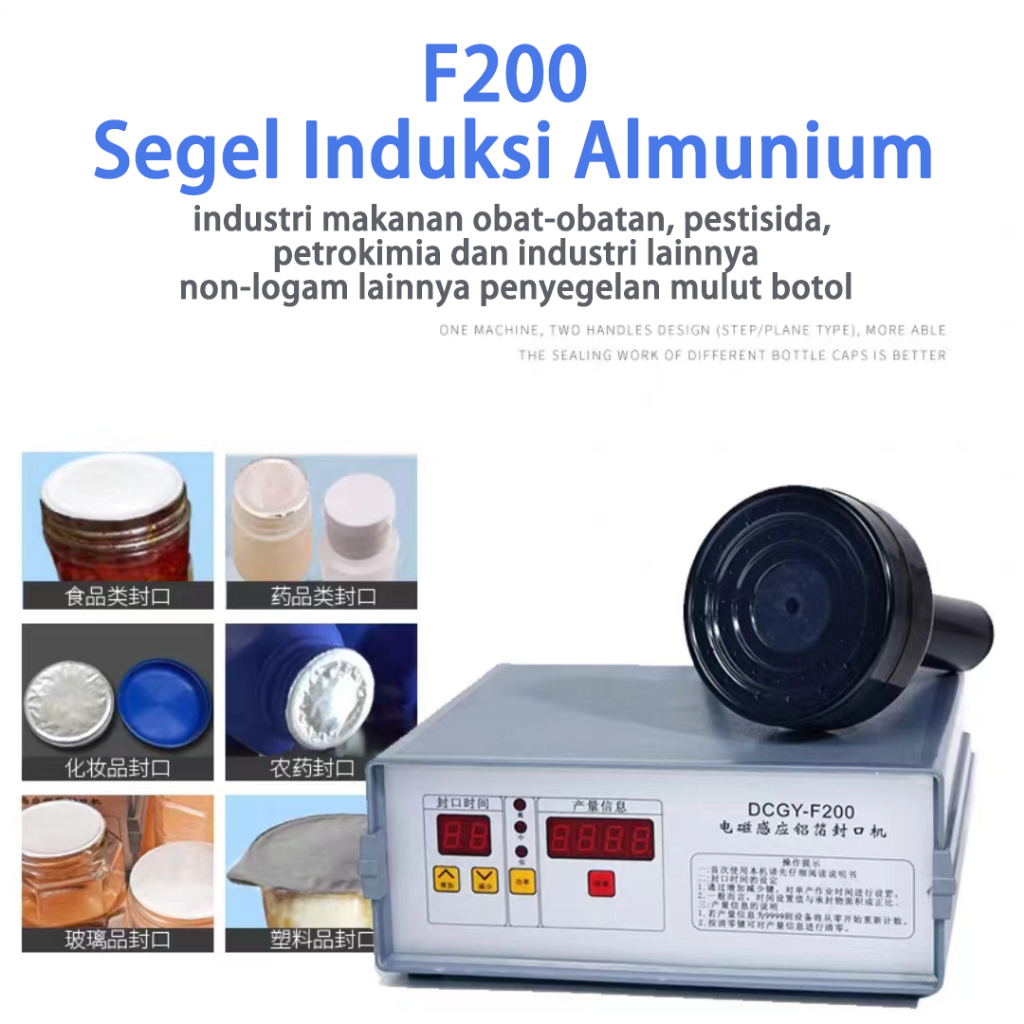 Jual F200 mesin cup sealer Segel Induksi Almunium Foil Induction Alat ...