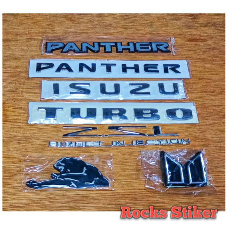 Jual Emblem Logo Mobil Panther satu set / Emblem Panter lama panther ...