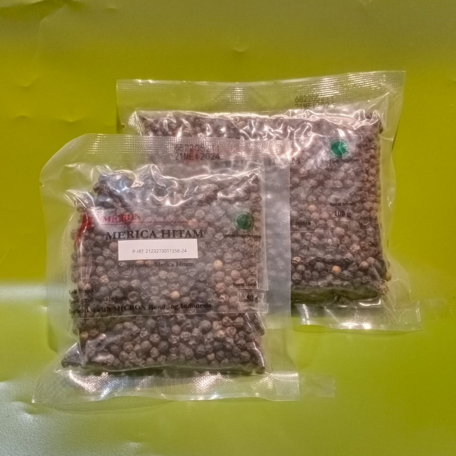 Jual Bumbu Rempah Samara Micron - Merica Hitam Biji/Utuh - Black Pepper ...
