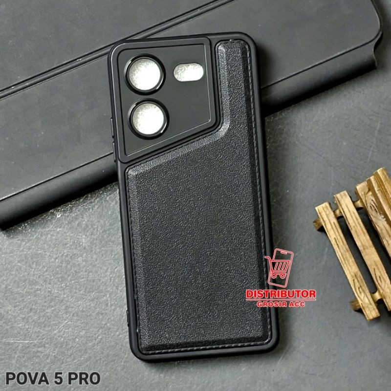 Jual TECNO POVA 5 PRO CASE LEATHER PRO CASE BLACK TECNO POVA 5 PRO ...