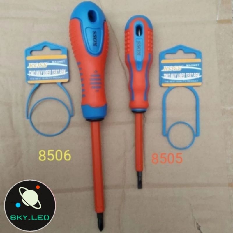 Jual Obeng Tespen Bolak Balik Plus 105 /Minus Testpen Listrik ...