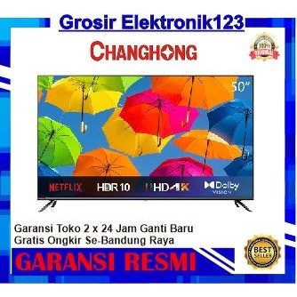 Jual CHANGHONG U50H7 PRO LED TV 50 Inch Google TV 4K UHD HDR 10 50H7 PRO | Shopee Indonesia