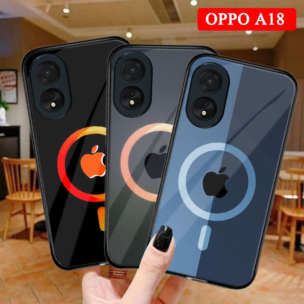 Jual Softcase Glass Kaca OPPO A18 Terbaru 2023 [M145] Casing Handphone ...