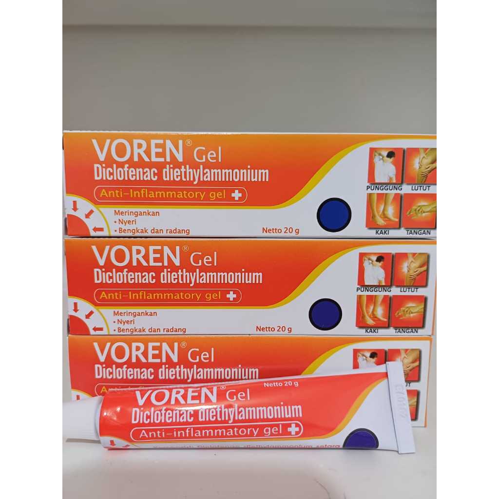 Jual Voren gel meringankan nyeri, bengkak dan radang (20g) | Shopee ...
