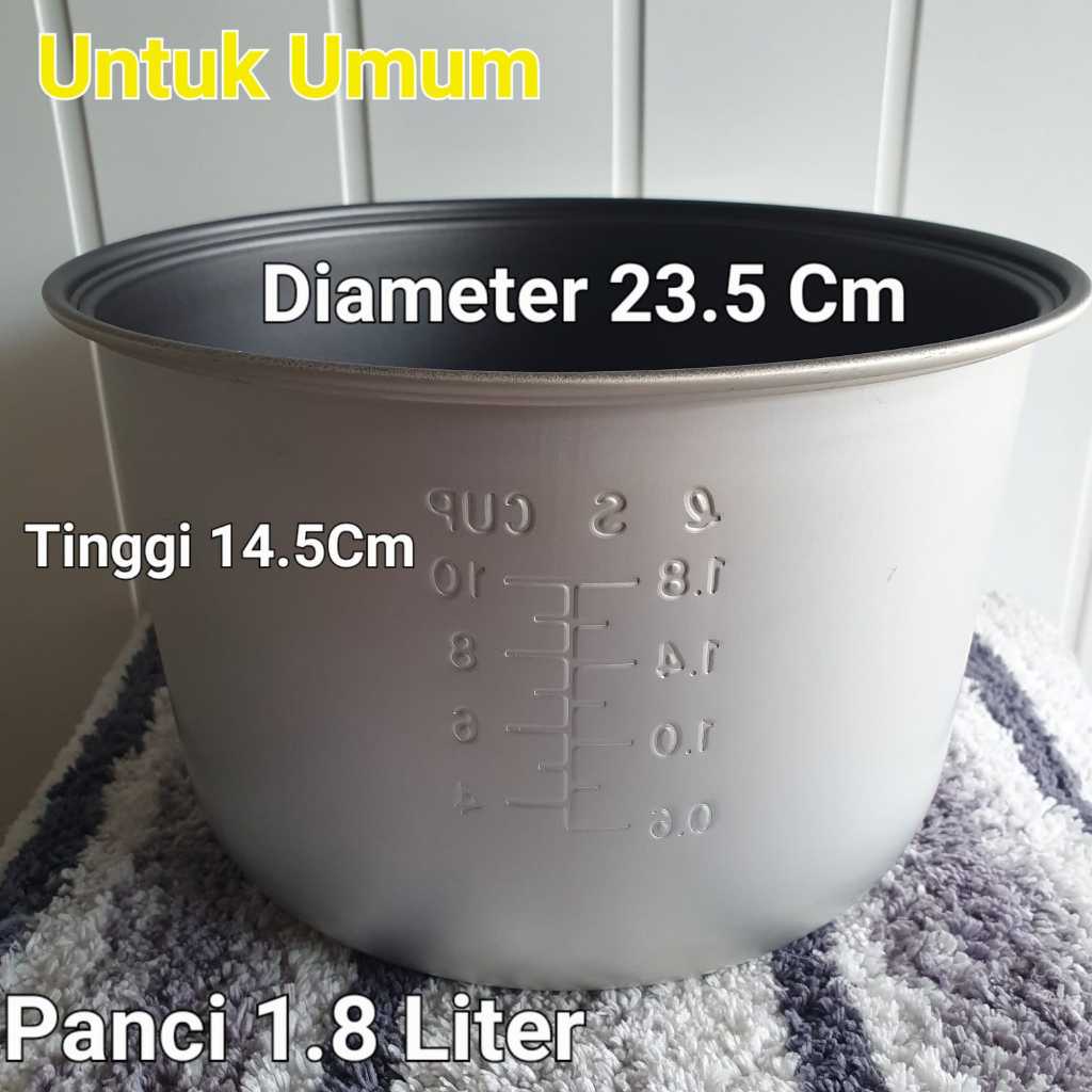 Jual PANCI RICE COOKER / MAGIC COM MIYAKO TEPLON TINGGI 13CM DAN 15CM 1 ...