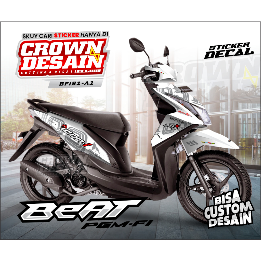 Jual Decal Honda Beat PGM-FI 2013 Fullbody - Sticker Decal Beat Fi ...
