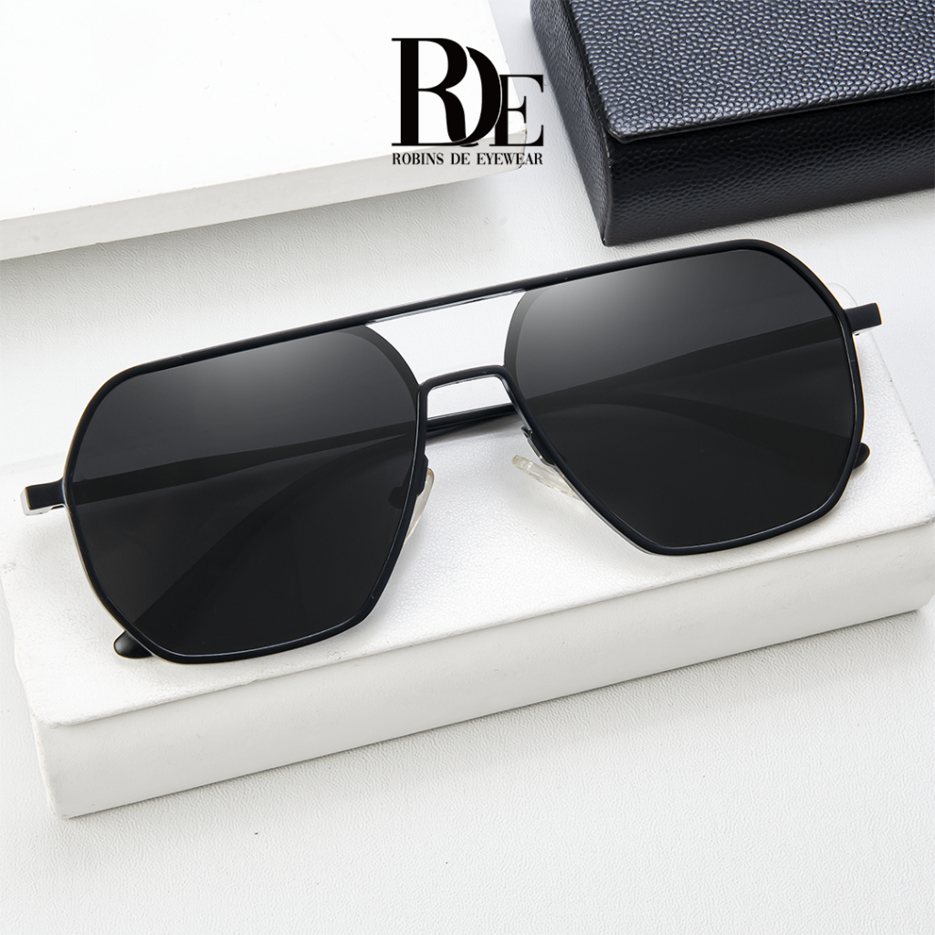 Jual Robins - Kacamata Hitam Aviator Polarized Anti Radiasi UV 400 Sunglasses Pria/Wanita 8692 ...