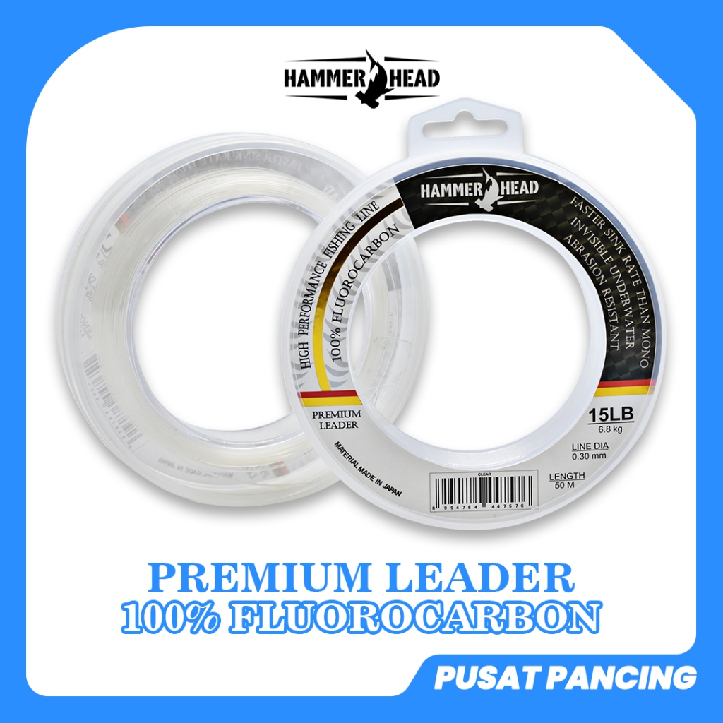 Jual PUSATPANCING5 - Senar Pancing Leader Hammerhead Fluoro Carbon 50M ...