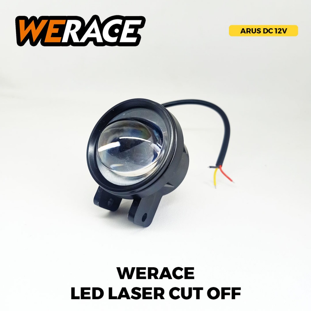 Jual WERACE Lampu Tembak Mt-A50 2.5 Inch Sorot LED Laser Gun Cut Off Jauh Putih Dekat Kuning ...