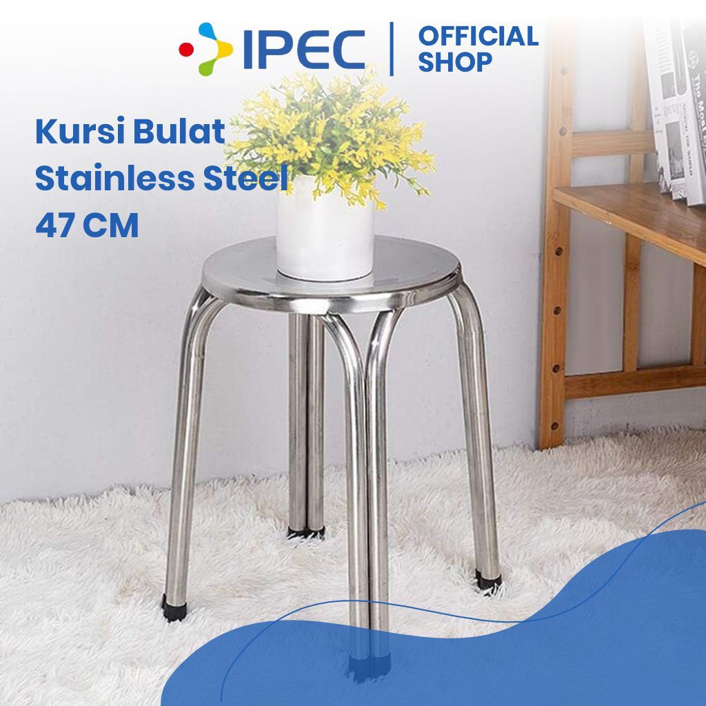 Jual Kursi Bulat Stainless Steel Kursi Bakso Warung Kursi Anti Karat ...