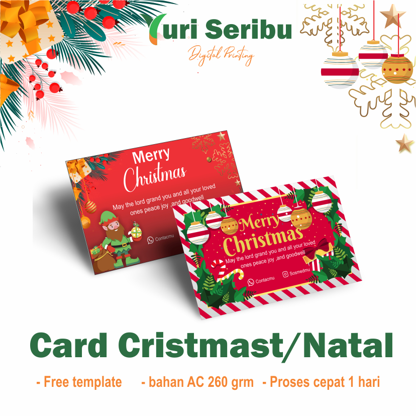 Jual Kartu ucapan natal/ card mery christmas | Shopee Indonesia