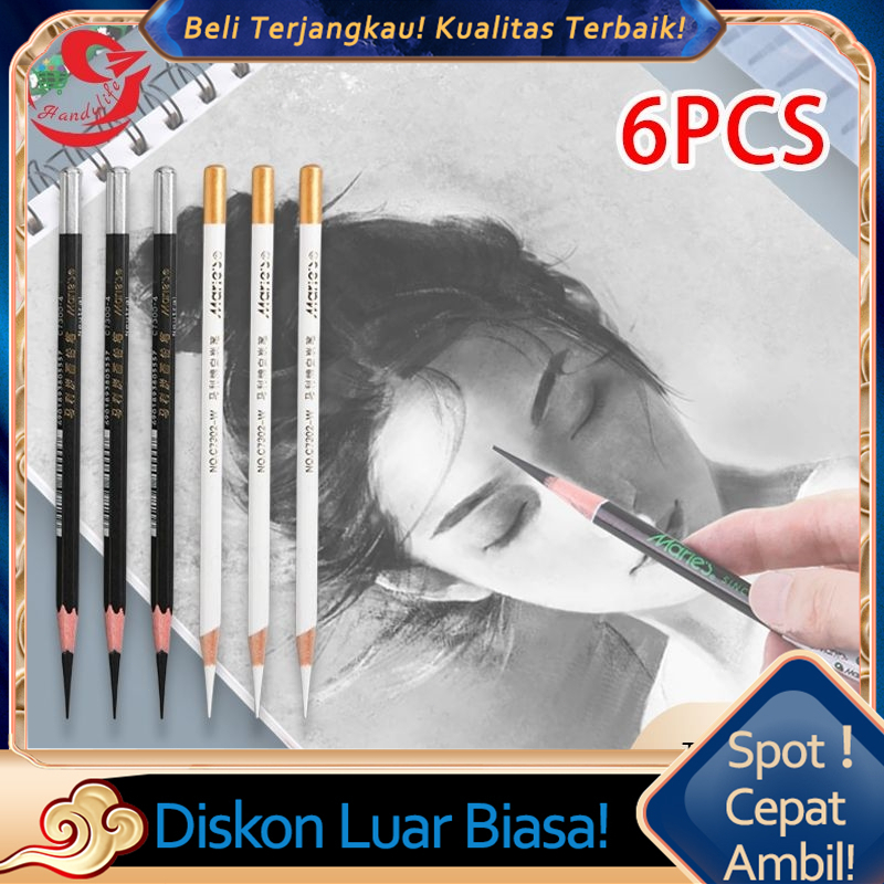 Jual 6pcs Maries Charcoal Pencil Sketch Pensil Sketsa arang seni rupa ...