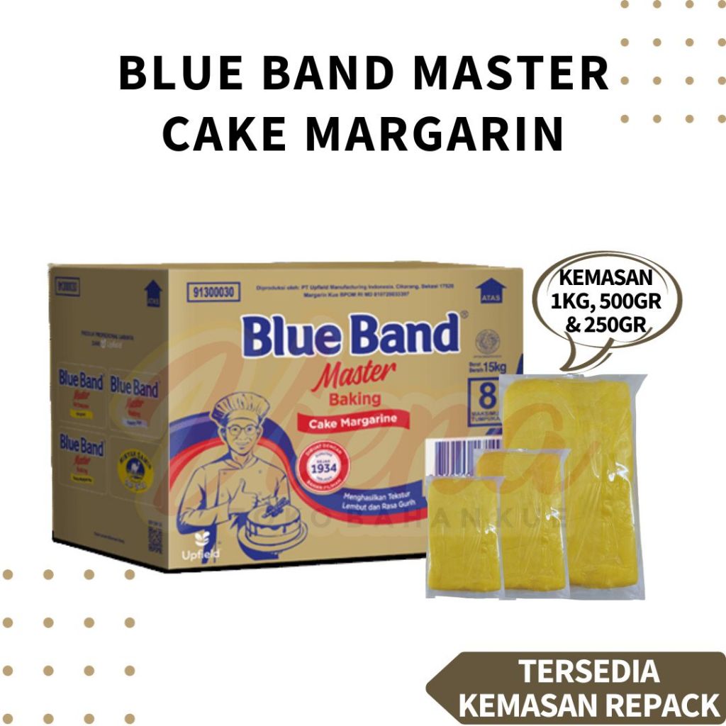 Jual Blue Band Master Cake Margarin / Margarin Blueband REPACK 1kg | Shopee Indonesia