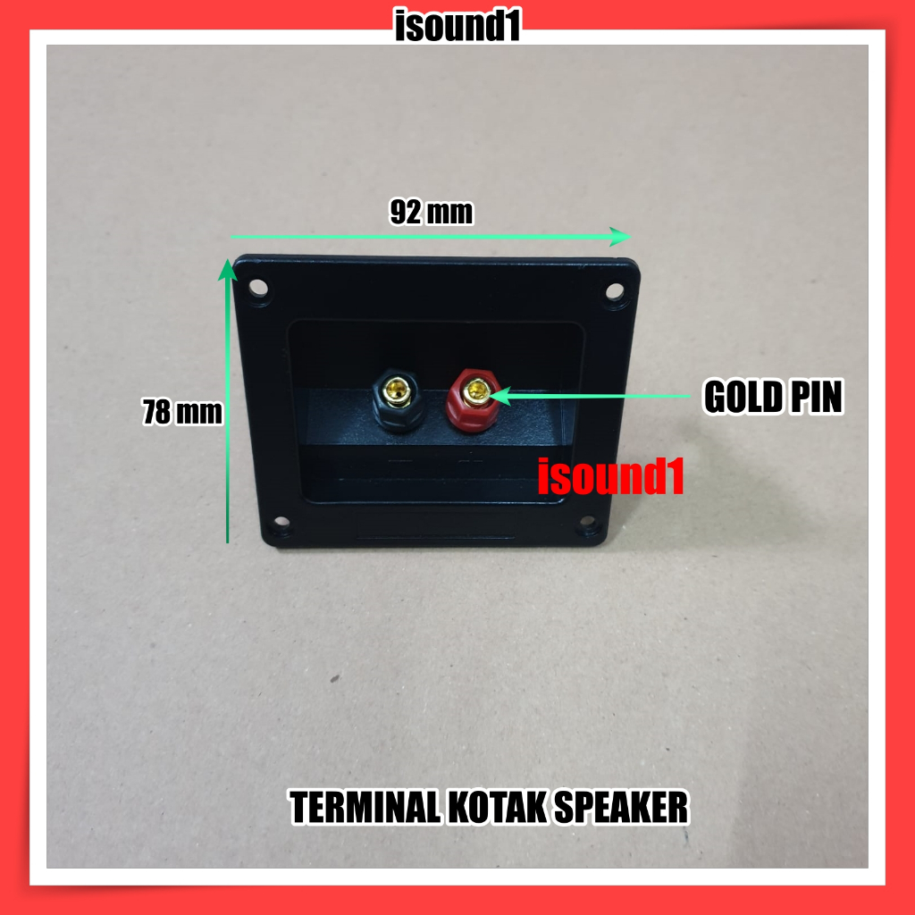 Jual TERMINAL KOTAK BOX SPEAKER MERAH HITAM PIN WARNA EMAS | Shopee ...