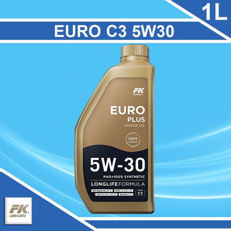 Jual oli fk lubricants, fk euro sn 100% synthetic, 5w30, 1 liter ...