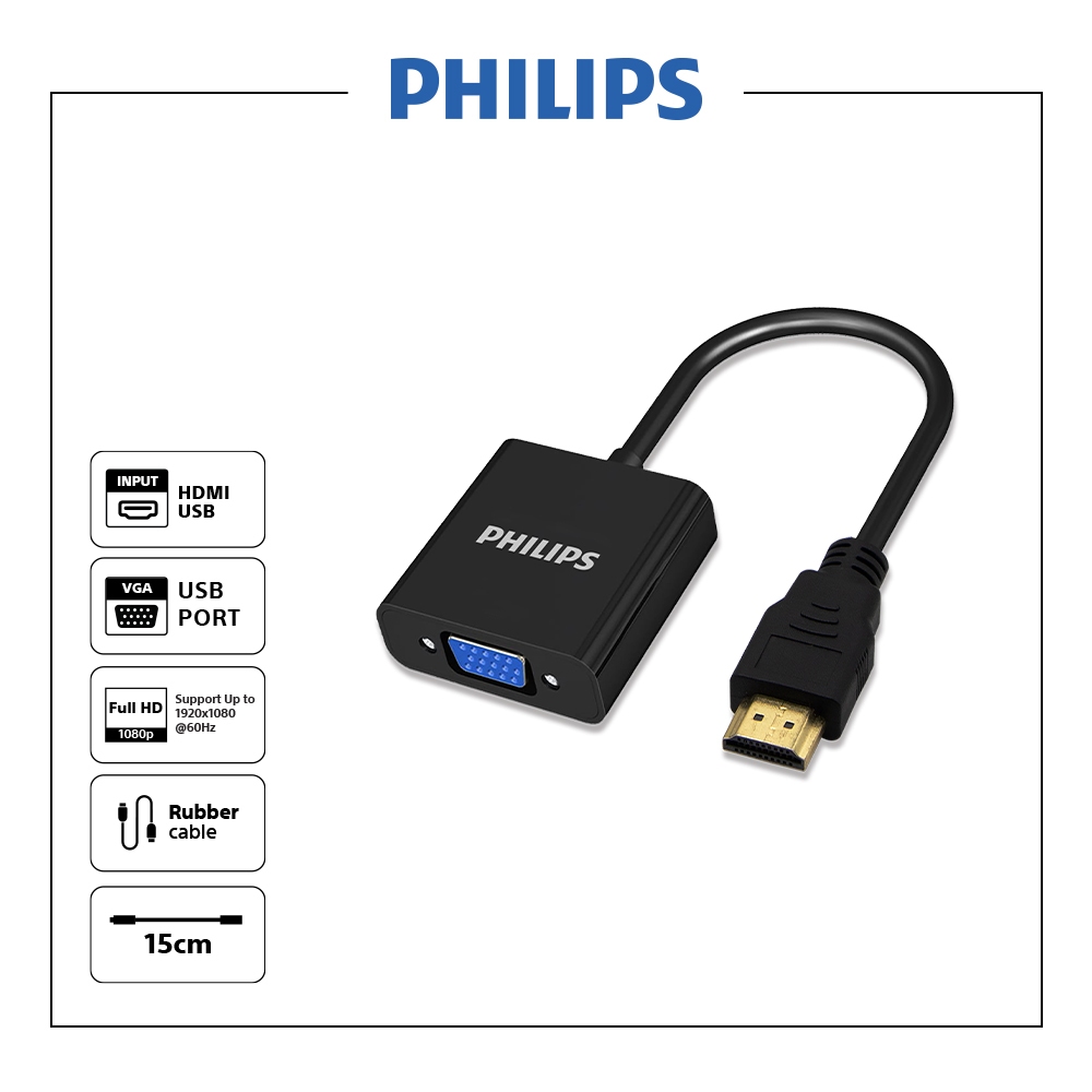Jual Philips SWA3090 HDMI to VGA Adapter | Shopee Indonesia