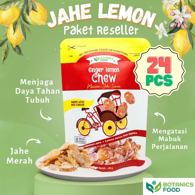 Jual 24pcs Crystallized Red Ginger Paket Reseller / Manisan Jahe Lemon ...
