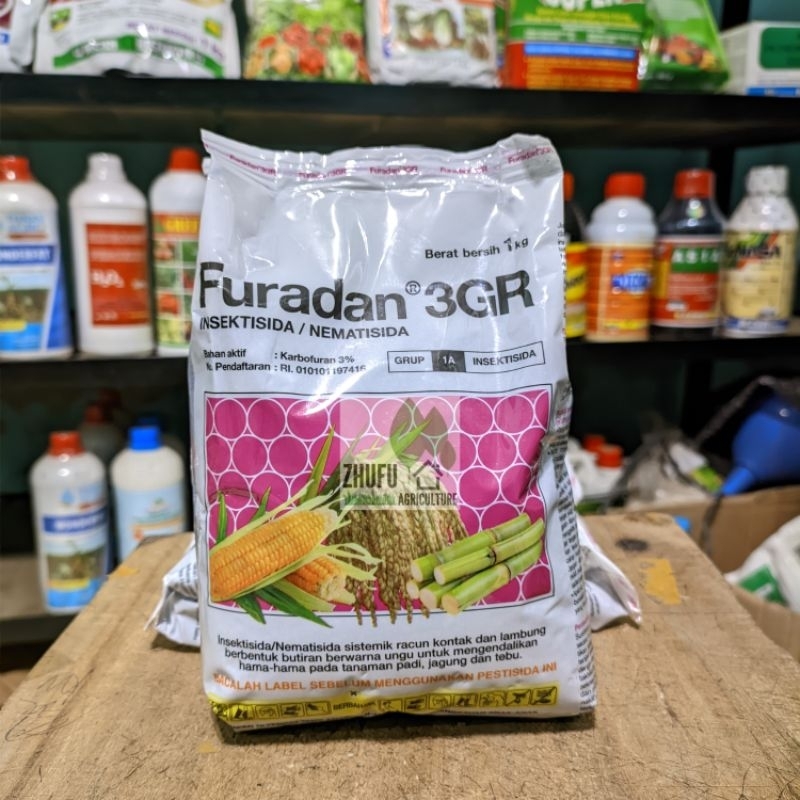 Jual Insektisida FURADAN 3GR isi 1KG / Nematisida Furadan 3GR | Shopee ...