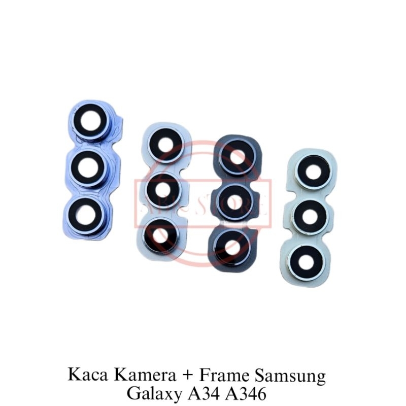 Jual Lensa Camera / Kaca Kamera Belakang + Frame S4MSUN9 Galaxy A34 ...
