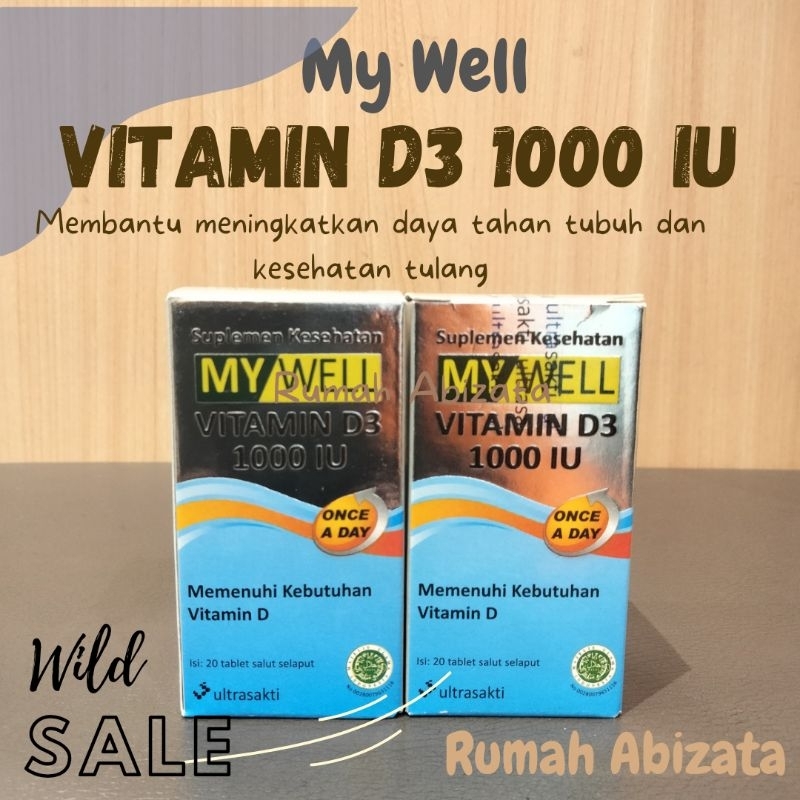 Jual MYWELL VITAMIN D3 1000 IU | Shopee Indonesia