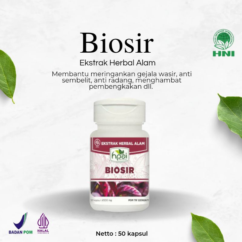 Jual BIOSIR HNI HPAI 100 % ORIGINAL - Usir Wasir - Obat Ambeien - Obat ...