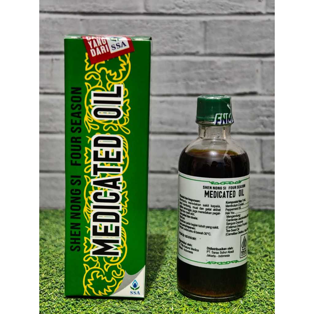 Jual MInyak Angin Medicated oil 40 Ml Halal dan BPOM SSA | Shopee Indonesia