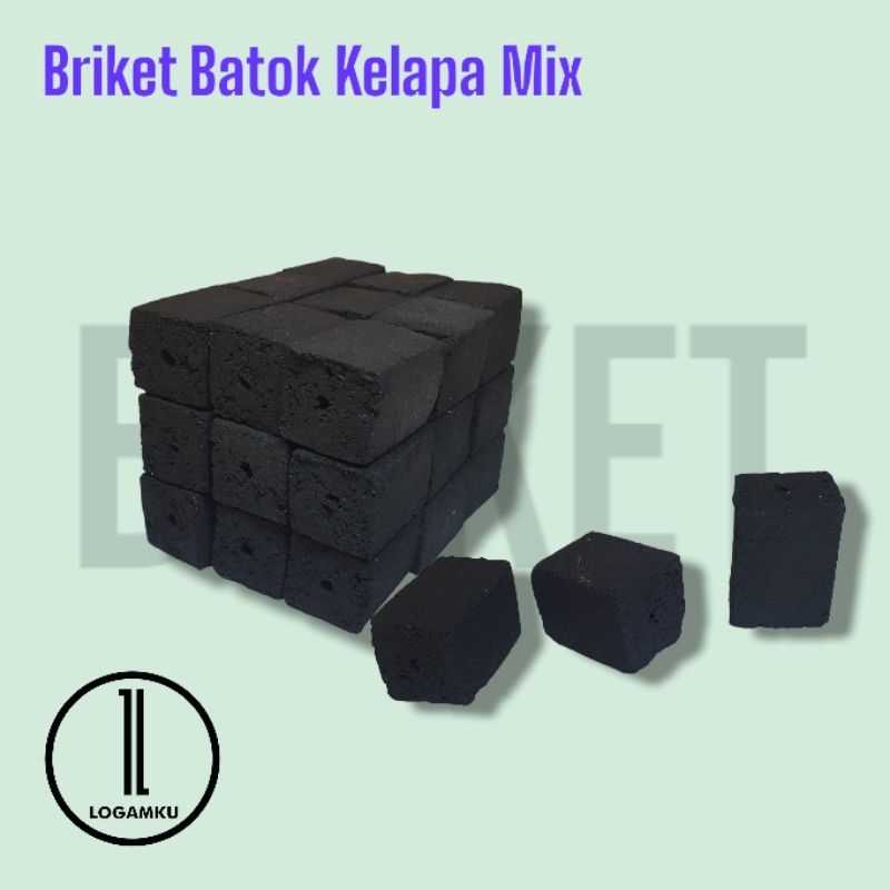 Jual Briket dari batok kelapa mix / arang batik kelapa | Shopee Indonesia